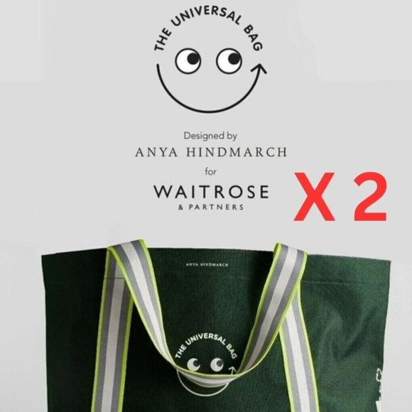 Anya Hindmarch | Bags | 2 X Bags Anya Hindmarch Universal X Waitrose ...